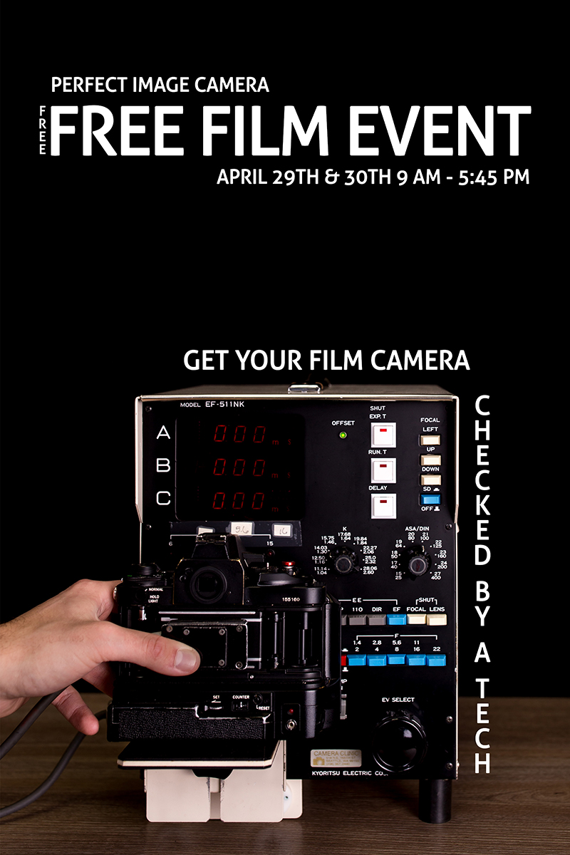 Free Film Camera Event - Get Your Gear Checked | Perfect Image Camera
